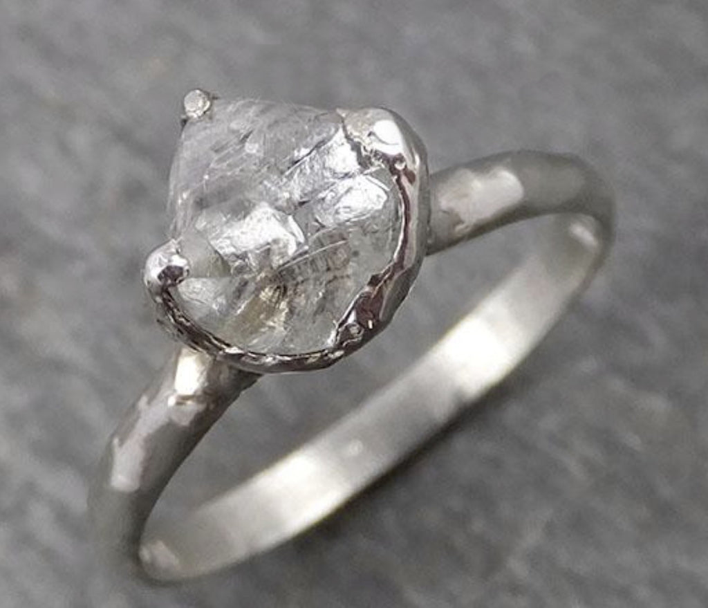 Connor Custom | Natural Octahedral Salt and Pepper Diamond Solitaire E ...